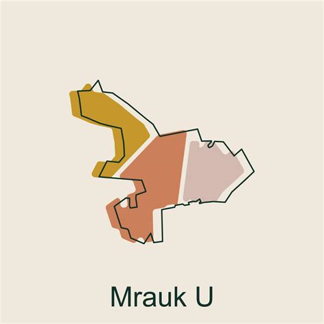 Map Of Mrauk U Vector Map Japan Illustration Vector Design Template Suitable For Your Company