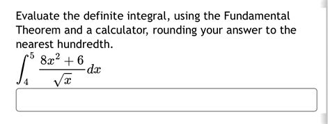 Solved Evaluate The Definite Integral Using The
