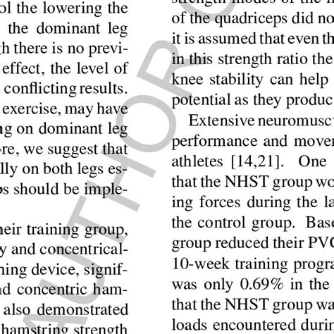 Ten Week Nordic Hamstring Strength Training Protocol Download Table