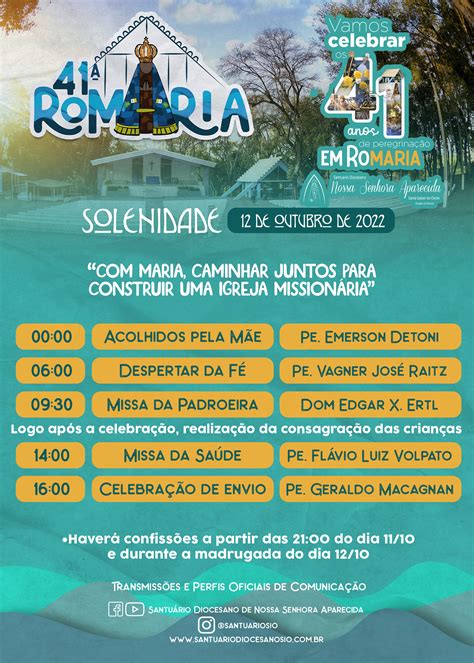 Santa Izabel Do Oeste 41º Romaria No Santuário Diocesano De Nossa