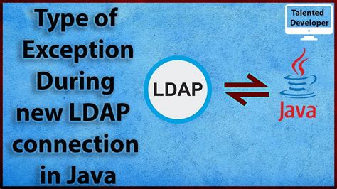 6 LDAP Java Type Of Exception During New LDAP Connection In Java