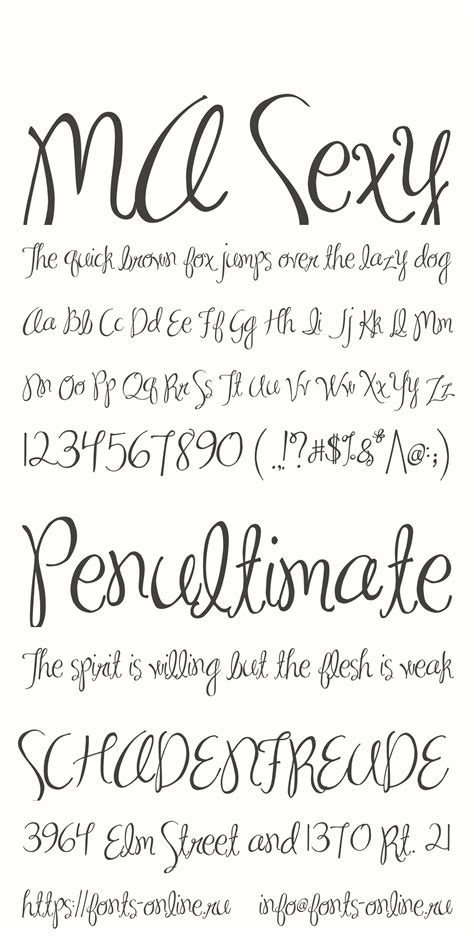 MA Sexy Font
