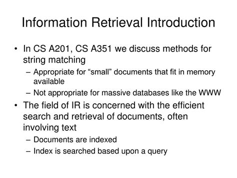 Ppt Introduction To Information Retrieval Powerpoint Presentation Free Download Id1372144