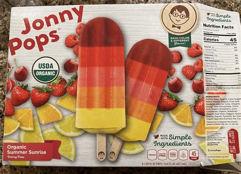 Jonny Pops Organic Summer Surprise Vegan Popsicles Review Selective Elective