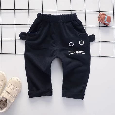 Diimuu От 1 до 3 лет осенние модные штаны для мальчиков и девочек одежда для детей эластичные