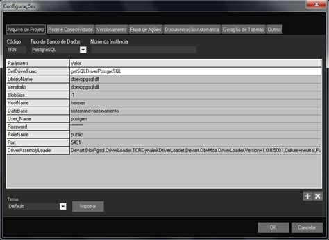 Parametros De Configuracao Do Projeto Maker