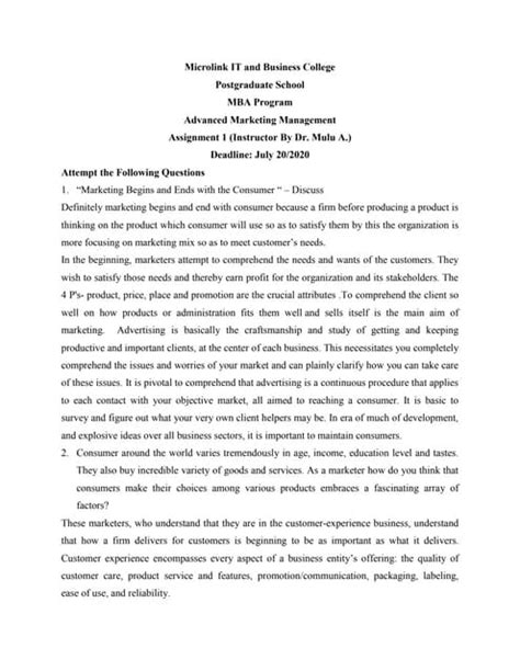 Assignment 1 Marketingdoc