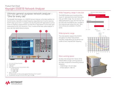 E5061b Network Analyzer Product Fact Sheet Pdf Asset Page Keysight