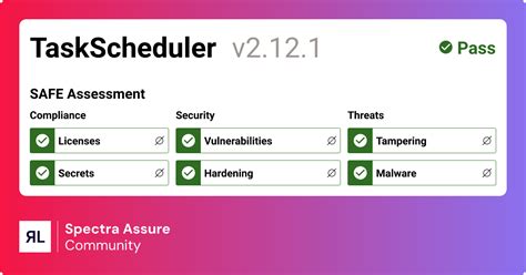 taskscheduler nuget reversinglabs spectra assure community