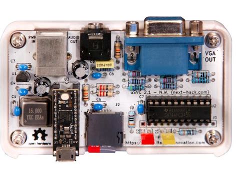 The Uchip Simple Vga Console Is A Portable 8 Bit Gaming Device