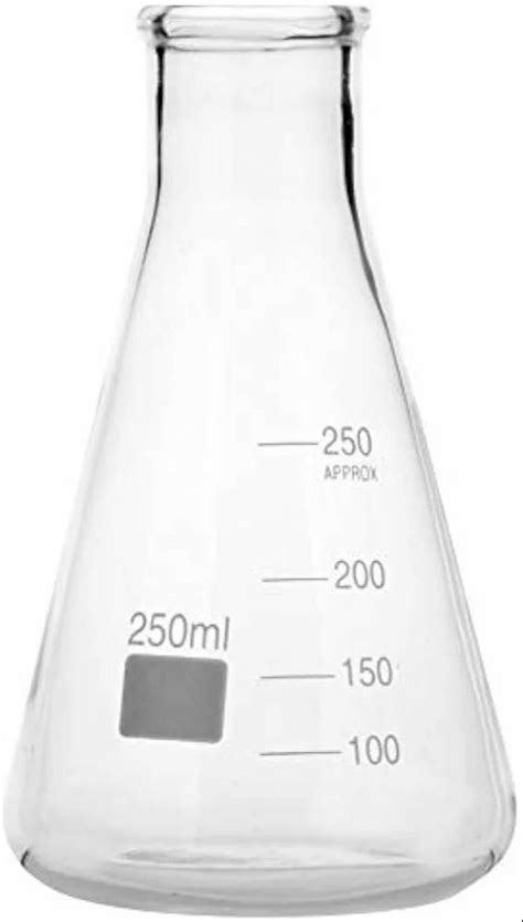 Conical Flask 250ml Chemistry Lab Borosilicate Glass Glassware