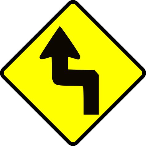 Download Zigzag Caution Road Royalty Free Vector Graphic Pixabay