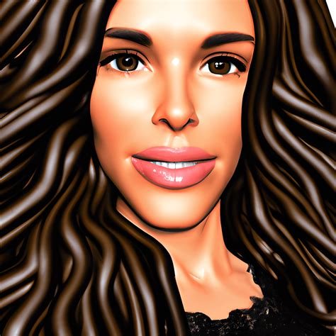 K White American Woman With Long Wavy Hair Creative Fabrica