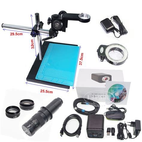 Auto Focus Focal AF EDF WDR K FPS IMX HDMI USB WIFI Industry Microscope Camera Set