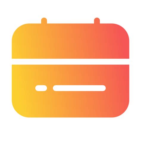 Icono De Calendario Generic Gradient Fill