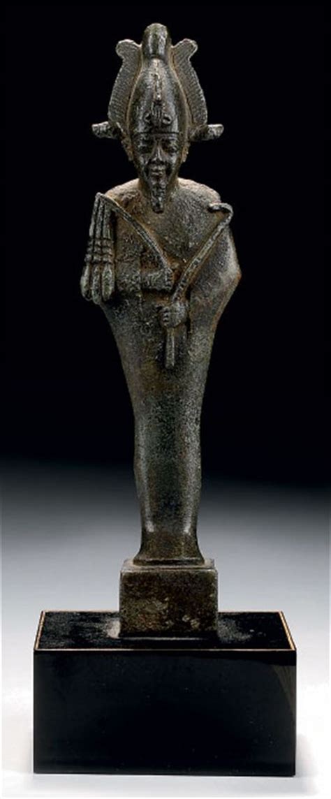 An Egyptian Bronze Osiris Late Period Ptolemaic Period Circa 664 30