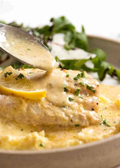 Baked Fish With Lemon Cream Sauce RecipeTin Eats