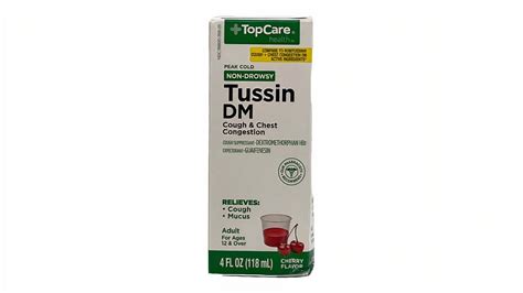 Topcare Tussin Dm Max Cough Syrup Original 4 Oz Delivery Near Me