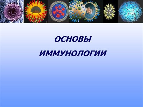 Основы иммунологии - презентация онлайн