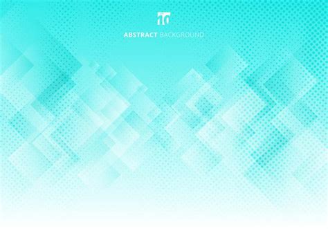 Abstract Elegant Squares Shapes Pattern Overlay Layer Geometric White And Green Gradient Color