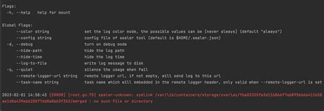 Bug Failed To Run Sealer Alpha Mount · Issue 2000 · Sealeriosealer