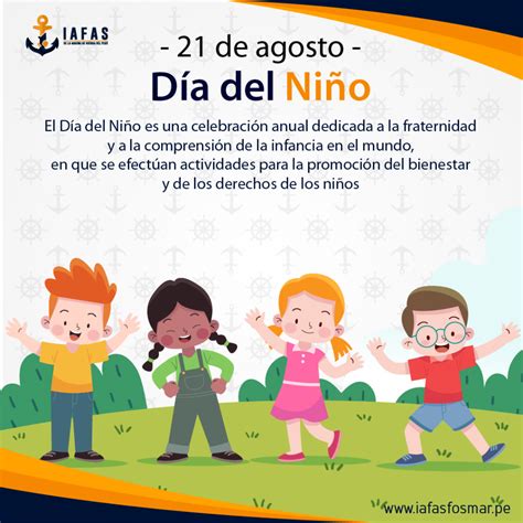 Día Del Niño 21 De Agosto Iafas Fosmar