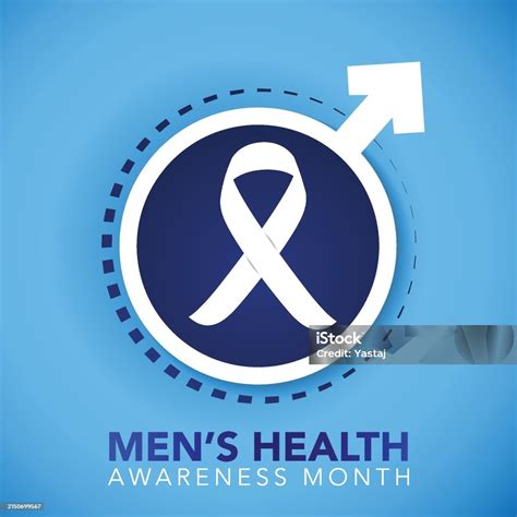 남성 건강 인식의 달 포스터 또는 블루 리본 배너 벡터 남성 Movember 건강 관리 전립선 암 캠페인에 대한 사회적 연대