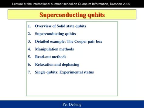 Ppt Superconducting Qubits Powerpoint Presentation Free Download