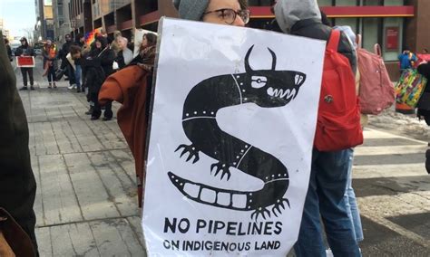Protest In Support Of The Wetsuweten Occupies Mp Office Blocks