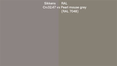 Sikkens Cn0247 Vs Ral Pearl Mouse Grey Ral 7048 Side By Side Comparison