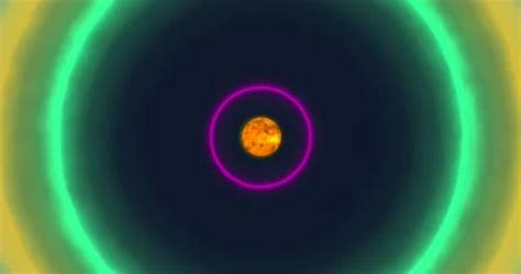 Animation Of Neon Circles Over Globe On Stock Video Pond