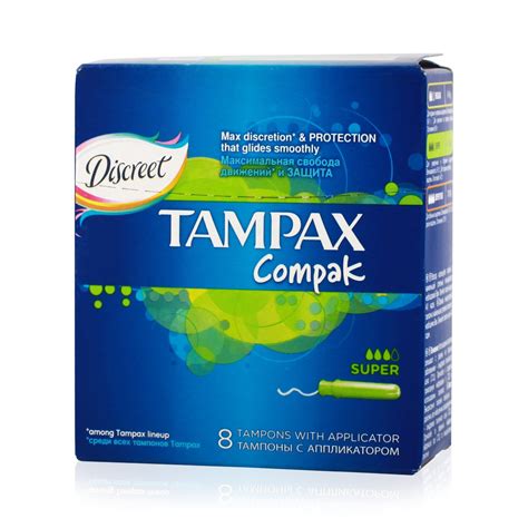 Tampax Compak тампоны супер (тампоны, 8 шт) - цена, купить онлайн в ...