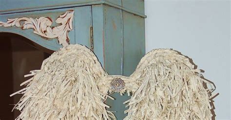 Cameo Cottage Designs Shabby Tattered Paper Angel Wings Or Organdy