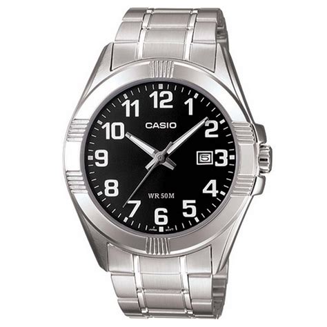 Casio Standard นาฬิกาข้อมือผู้ชาย สายสแตนเลส รุ่น Mtp 1308 Mtp 1308d Mtp 1308d 1b Shopee Thailand