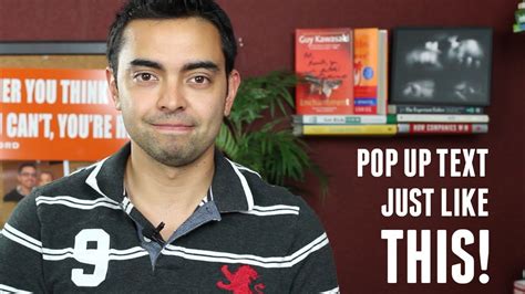 How To Add Pop Up Text To Your Videos Youtube
