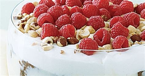 Raspberry Hazelnut Trifle Recipe Desserts Christmas Desserts Trifle