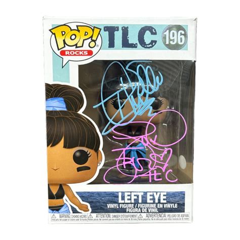 Chilli And T Boz Dual Signed Left Eye Funko Pop Tlc 196 Jsa Authentica