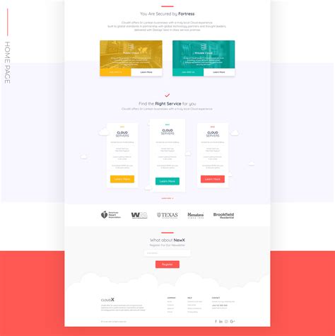 Clean Web UI Concept Behance