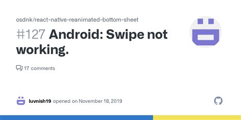Android Swipe Not Working · Issue 127 · Osdnkreact Native