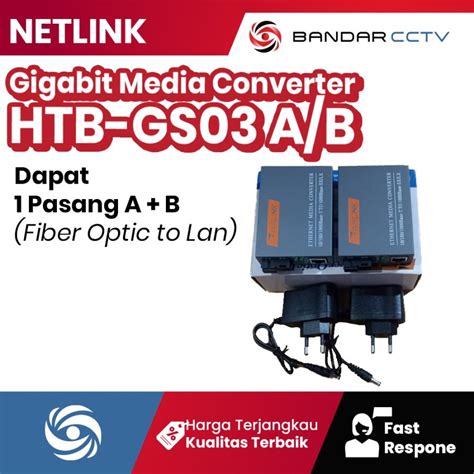 Jual Netlink Converter Htb Gs03 A B Gigabit Shopee Indonesia