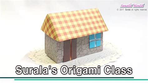 Origami House 3d Walls Roof Door Window Youtube