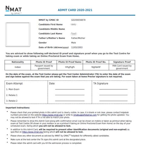 Nmat Exam Dates Ongoing Admit Card Scorecard Syllabus