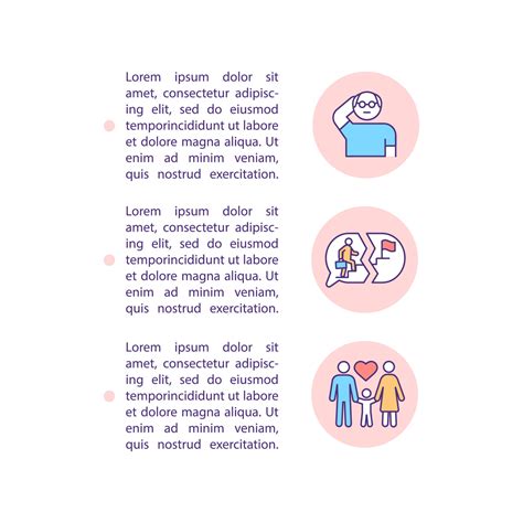 Midlife Crisis Occurence Concept Line Icons With Text 3392693 Vector