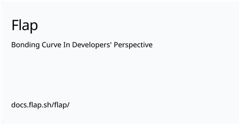 Bonding Curve In Developers Perspective Flap