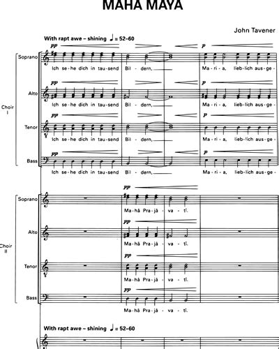 Maha Maya Sheet Music By John Tavener Nkoda Free 7 Days Trial