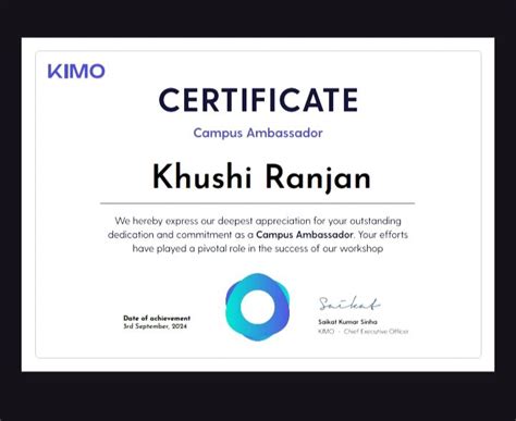 khushi ranjan on linkedin ai campusambassador futureoflearning kimoai