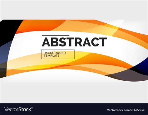 Colorful Wave Lines Abstract Background Color Vector Image