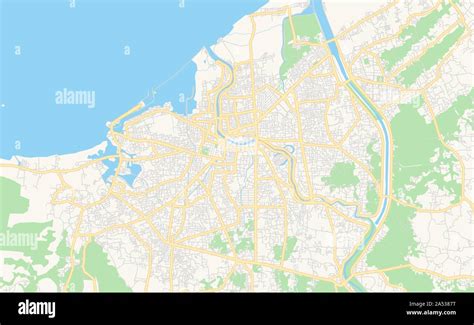 Printable Street Map Of Banda Aceh Province Aceh Indonesia Map
