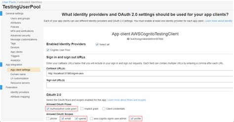 Amazon Cognito Service Wyn Documentation