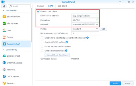 How Can I Join Synology NAS To JumpCloud LDAP For DSM Synology Knowledge Center